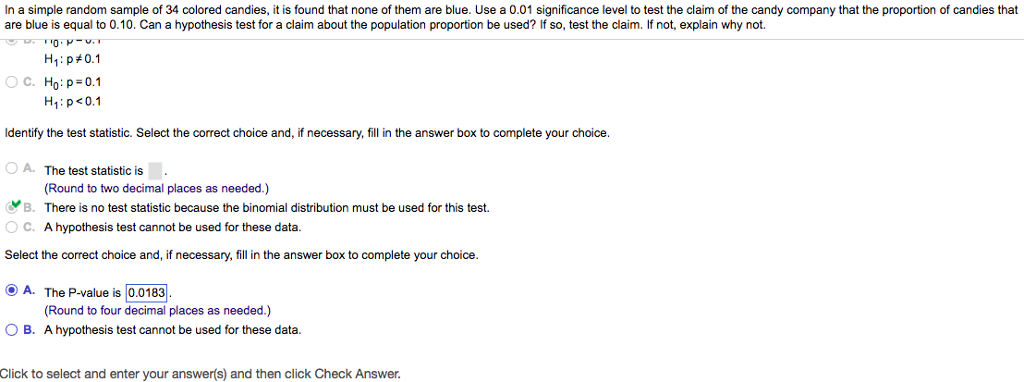 Solved In a simple random sample of 34 colored candies, it | Chegg.com