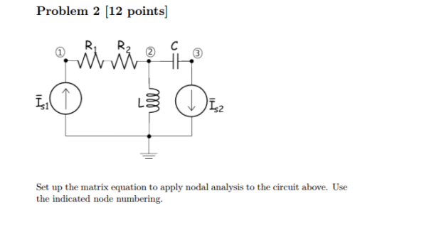 Solved Set up the matrix equation to apply nodal analysis | Chegg.com