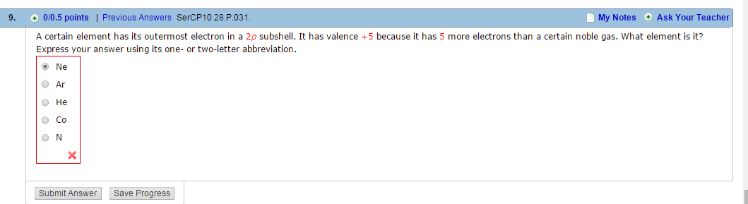Solved A certain element has its outermost electron in a 2p | Chegg.com