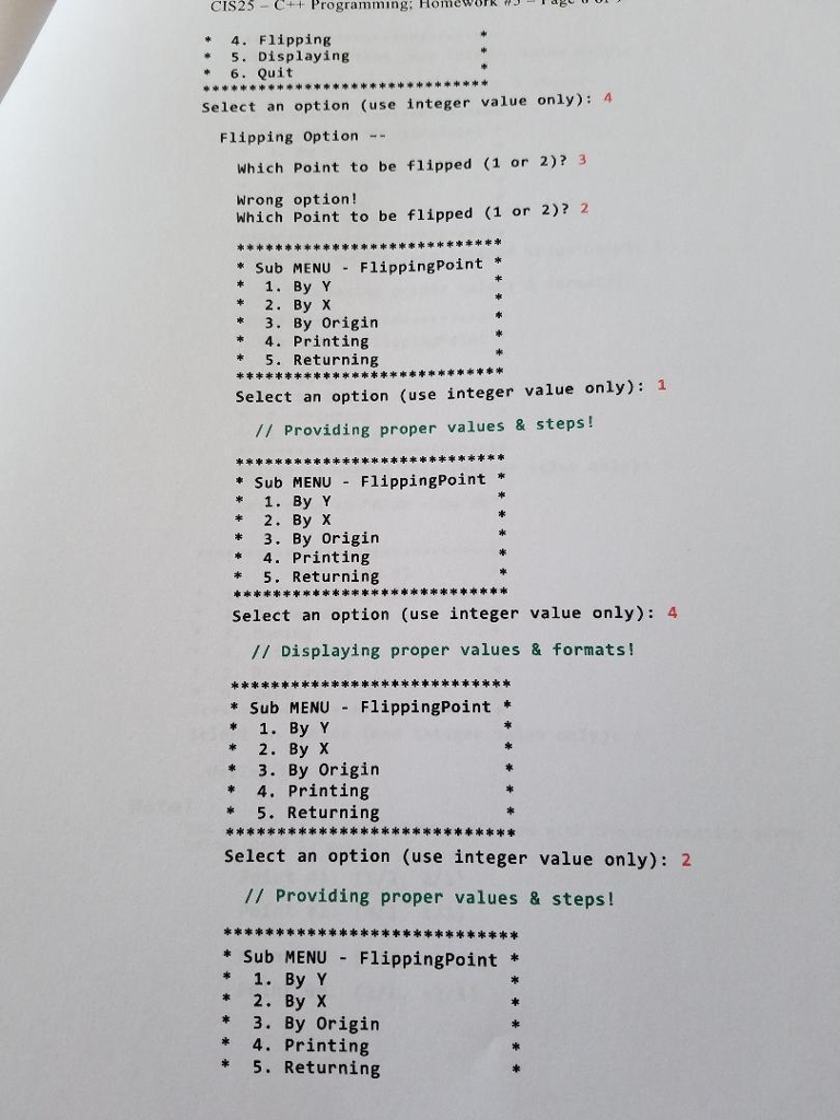 Solved Cis25 C Programming Homework A 4 Flipping 5