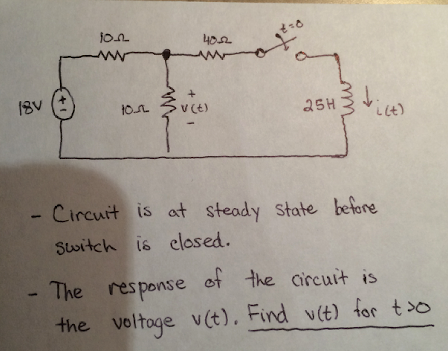Solved Circuit Is At Steady State Before Switch Is Closed