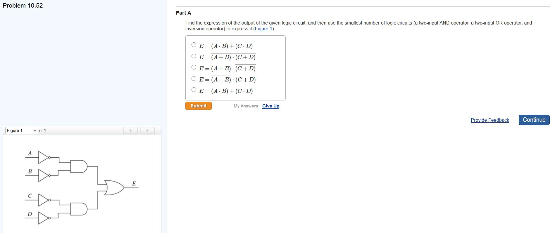 Solved Find The Expression Of The Output Of The Given Logic 3818