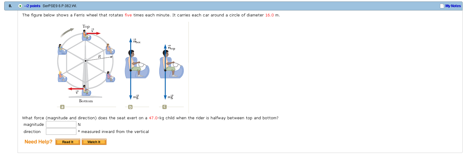 Solved The figure below shows a Ferris wheel that rotates | Chegg.com