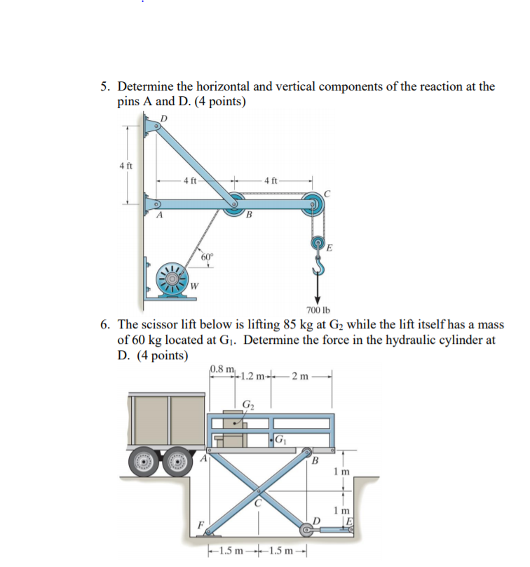 Solved 5. Determine the horizontal and vertical components | Chegg.com