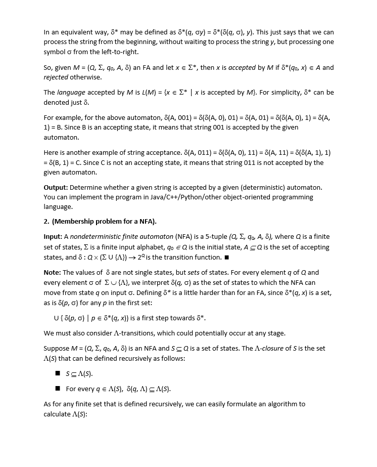 Solved COSC 3302 Programming Assignment 1 (Lectures 1, 2, | Chegg.com