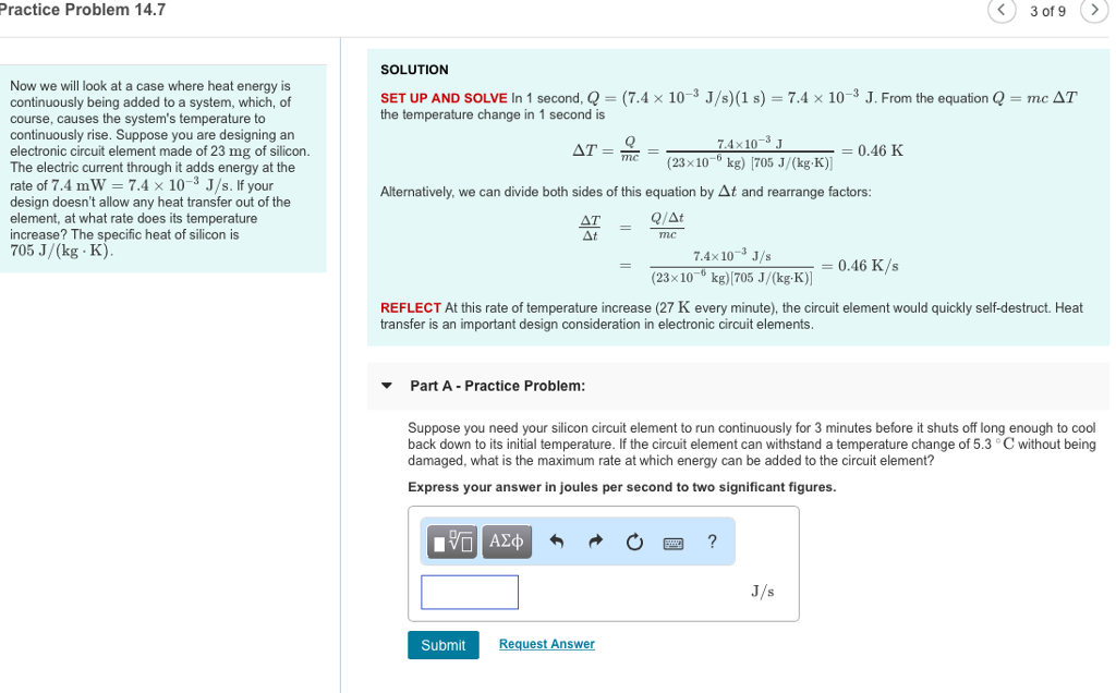 Solved Practice Problem 14.7 3 of 9 SOLUTION Now we will | Chegg.com