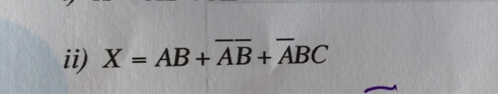 Solved Draw logic circuit and truth table X = AB + | Chegg.com
