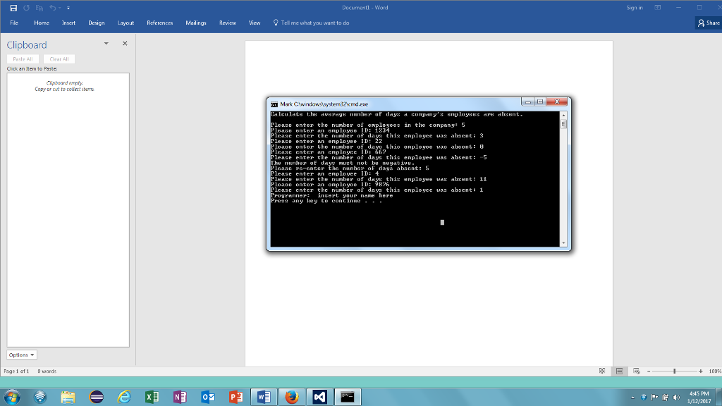 Solved C++ Days Out Project Concepts tested by this | Chegg.com