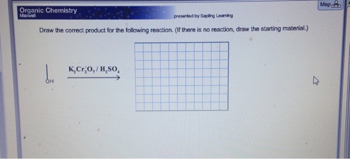 Solved Draw The Correct Product For The Following Reactio
