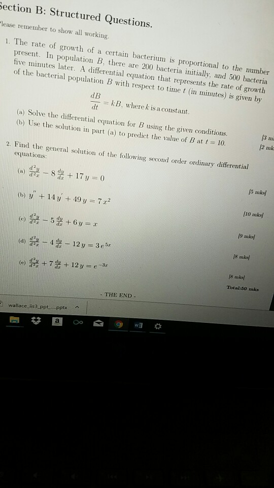 Solved ection B: Structured Questions. lease remember to | Chegg.com