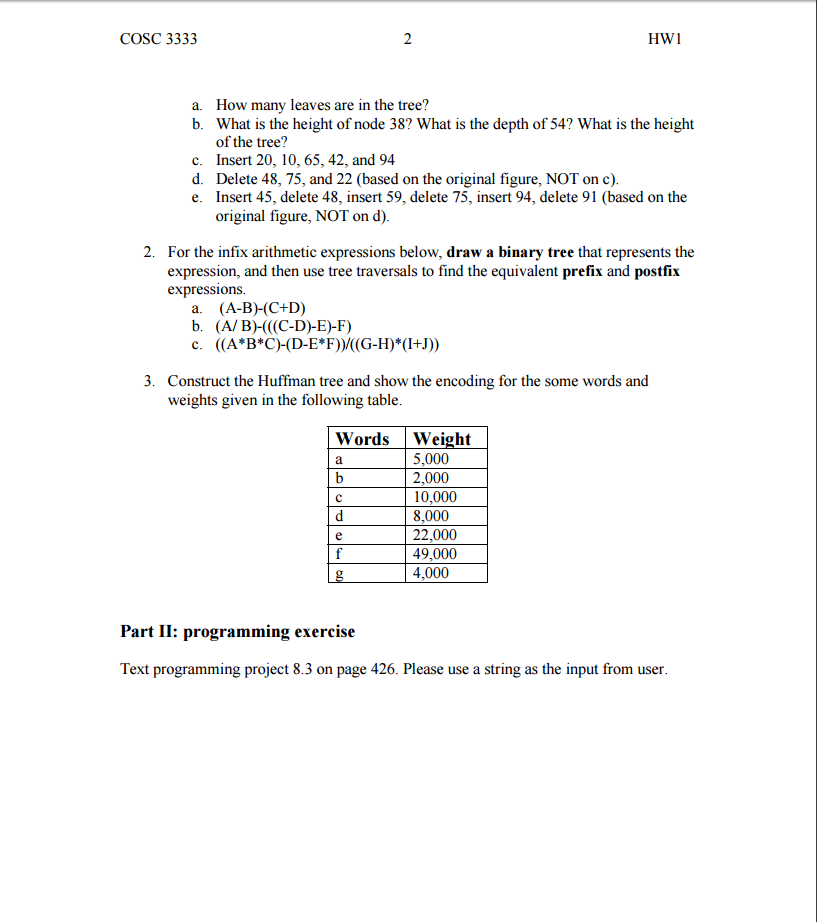 Solved Can anyone help me with questions 2 and 3 of this | Chegg.com