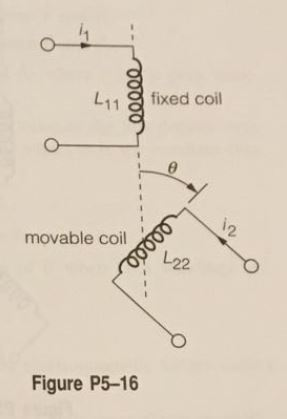 Solved Two mutually coupled coils are shown in Figure P5-16. | Chegg.com