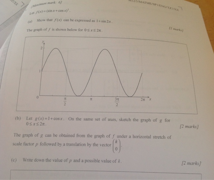 Solved Let f(x) = (sin x + cos x)^2. Show that f(x) can be | Chegg.com Solved Let f(x) = (sin x + cos x)^2. Show that f(x) can be | Chegg.com
