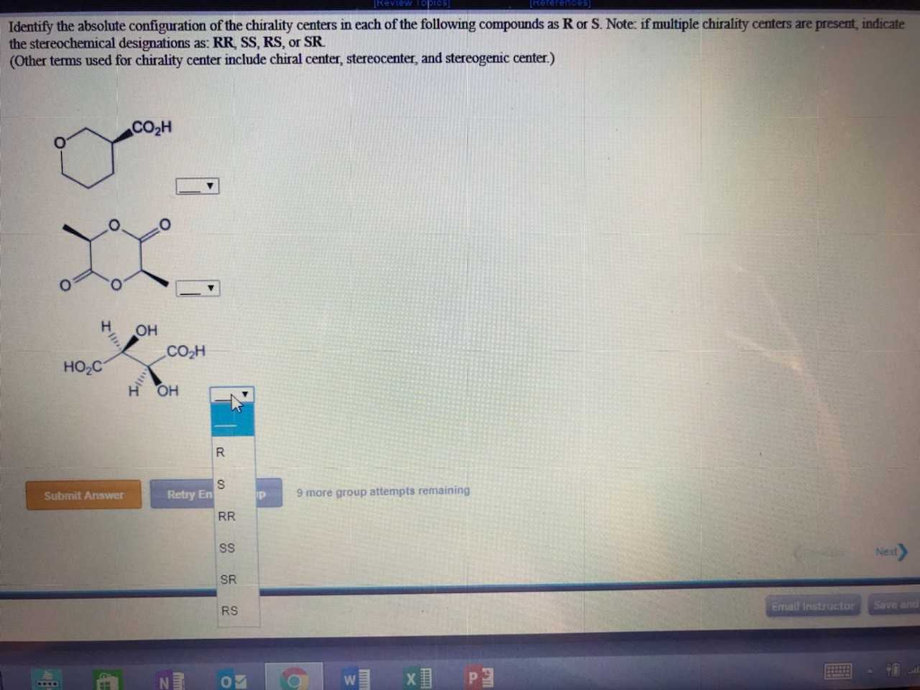 Solved Identify the absolute configuration of the chirality | Chegg.com