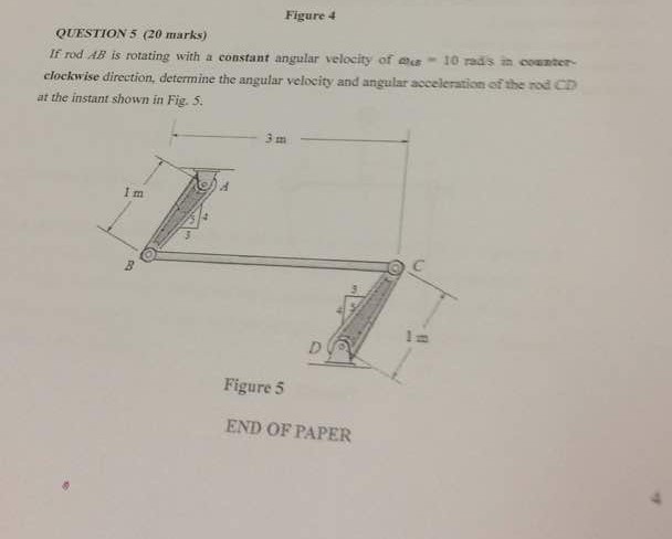 Solved If rod AB is rotating with a constant angular | Chegg.com