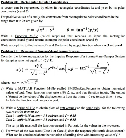 Solved Coordinates Problem 2 Rectangular to Polar A vector | Chegg.com