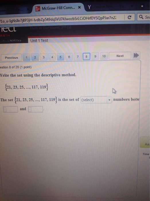Solved Write the set using the descriptive method. {21, 23, | Chegg.com