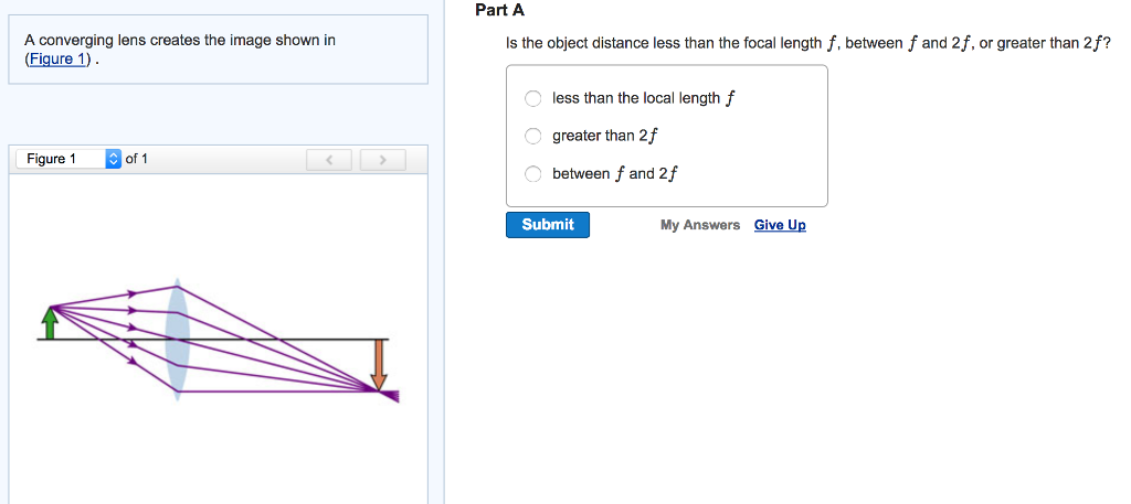 Solved A converging lens creates the image shown in (Figure | Chegg.com