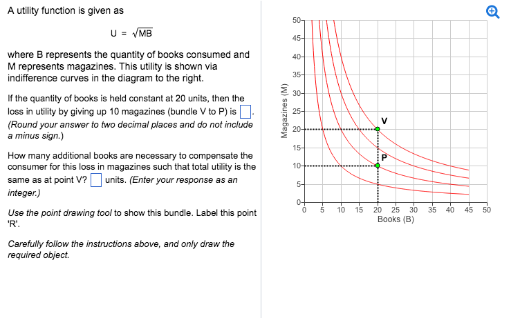 Solved A utility function is given as U = squareroot MB | Chegg.com
