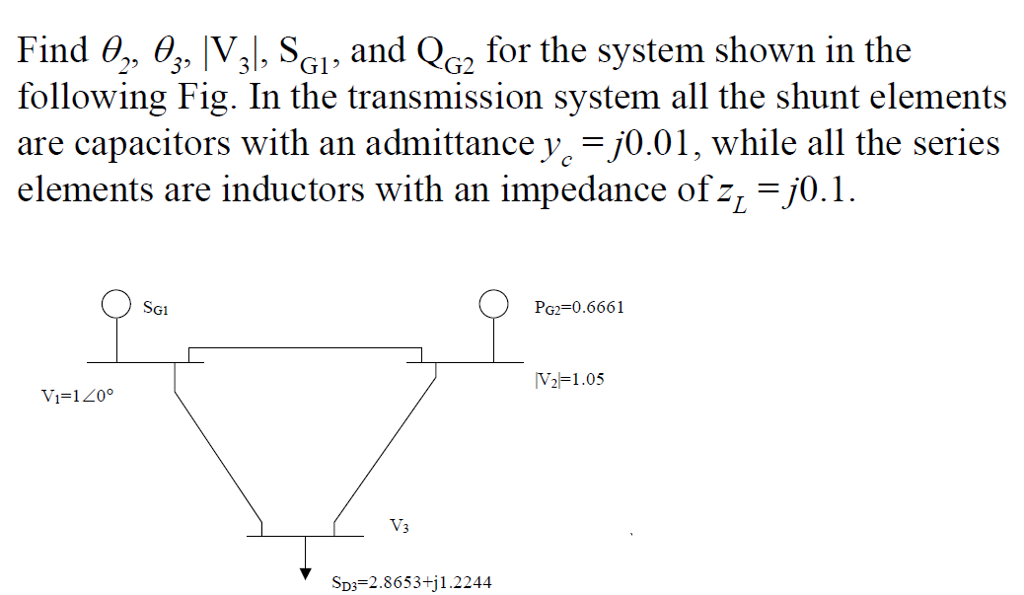 Solved Find e,, e, Vl, SG, and Qa2 for the system shown in | Chegg.com