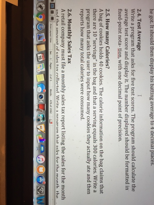 Solved he got. It should then display his batting average to | Chegg.com