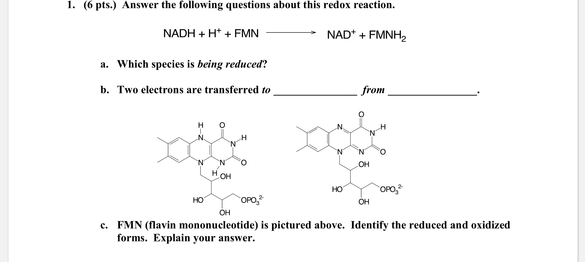 Solved Answer the following questions about this redox | Chegg.com