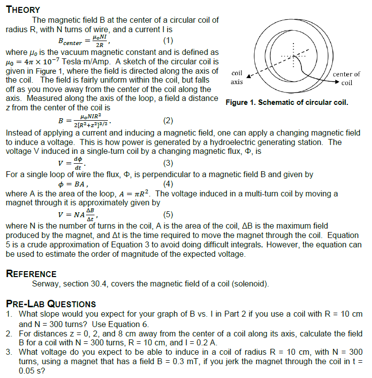 Solved The magnetic field B at the center of a circular coil | Chegg.com