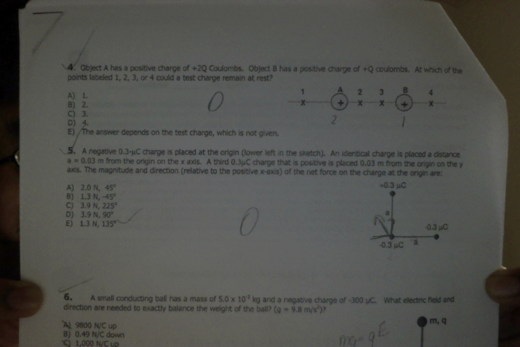 Solved Object A has a positive charge of +2Q Coulombs. | Chegg.com