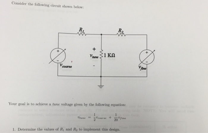 Solved Consider the following circuit shown below: Your | Chegg.com