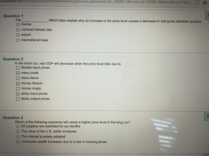 Solved The effect helps explain why an increase in the price | Chegg.com