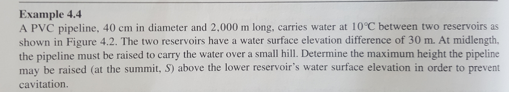 Solved Re-do Example 4.4 with T= 25 degrees C, Patm = 75 | Chegg.com