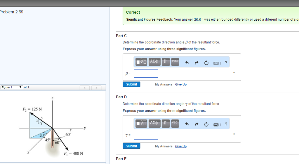 Solved Your answer 28.8 degree was either rounded | Chegg.com
