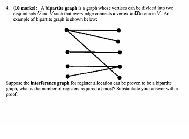 Solved A Bipartite Graph Is A Graph Whose Vertices Can Be 