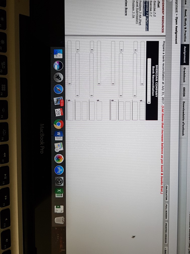 Solved RCES Exercise 7-8 (Part Level Submission) The | Chegg.com