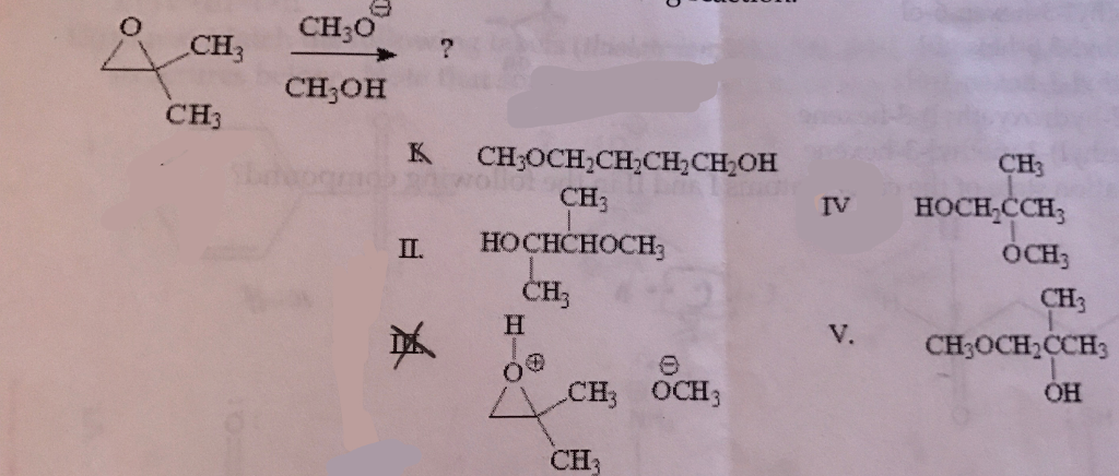 Solved CH3O CH3OH CH3 CH3 K CHyOCH CH CH CH OH CH3 IV HOCH | Chegg.com