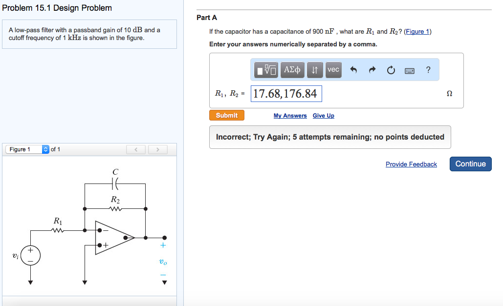 Solved A low-pass filter with a passband gain of 10 dB and a | Chegg.com