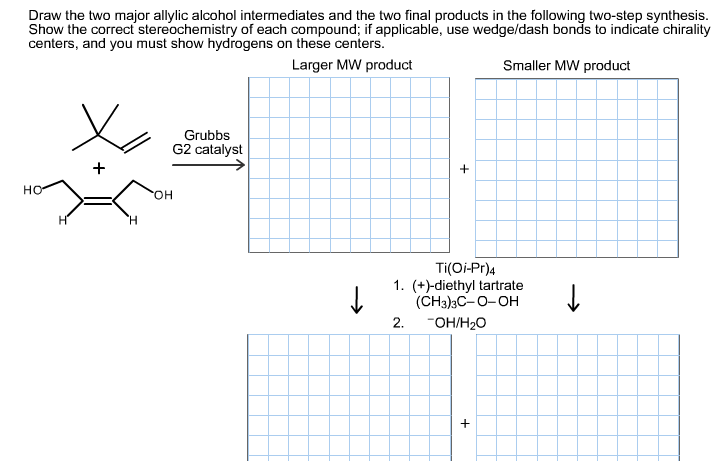 Draw the two major allylic alcohol intermediates and | Chegg.com