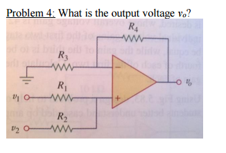 Solved What is the output voltage v_o? | Chegg.com