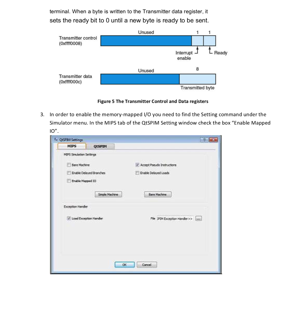 0 The MIPS exception mechanism[3] The method | Chegg.com