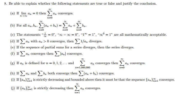 Solved Calculus 2 Problem (Series Convergence and | Chegg.com