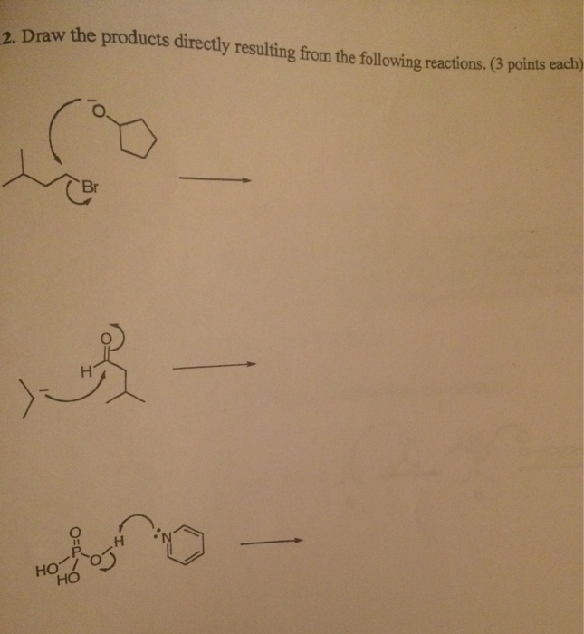 Solved Draw the products resulting from the following | Chegg.com