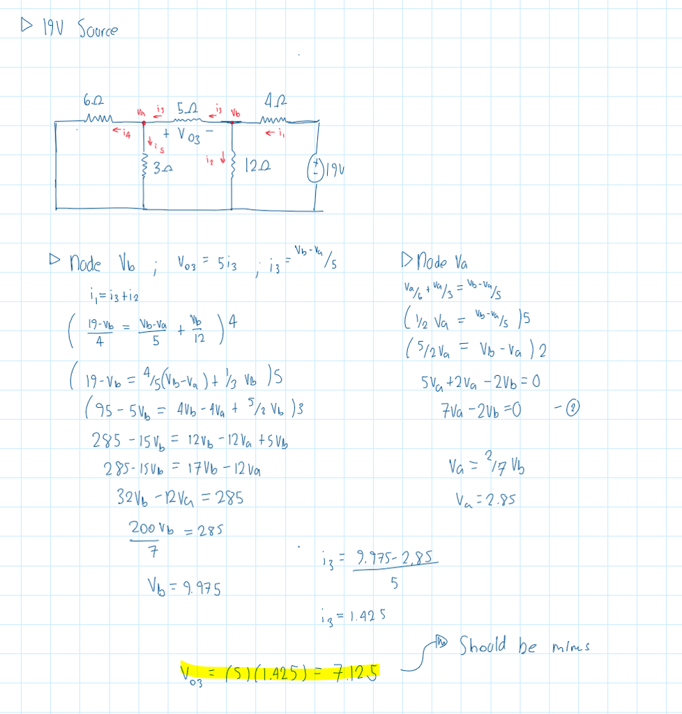 Solved Determine V0 in the circuit below using the | Chegg.com