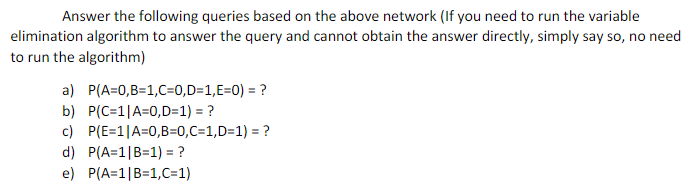 Solved Consider the following Bayesian network P(D) 0.8 P(A) | Chegg.com