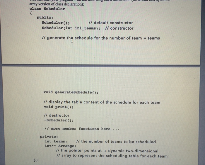 Solved Problem Statement Scheduling games is a little more | Chegg.com