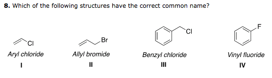 Solved 8. Which of the following structures have the correct | Chegg.com