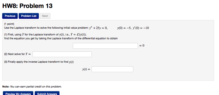 Solved HW8: Problem 13 Previous Problem List Next Use the | Chegg.com