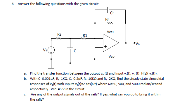 Solved Answer the following questions with the given | Chegg.com