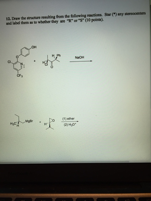 Solved Draw the structure resulting from the following | Chegg.com