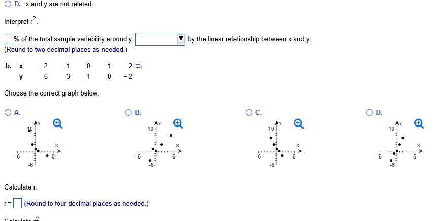 Solved Construct a scattergram for each data set. Then | Chegg.com
