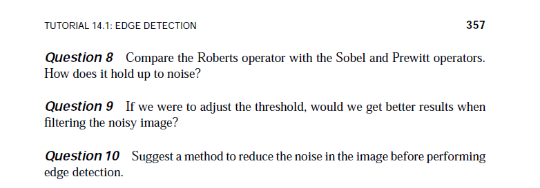 Edge Detection with the Roberts operator Similar | Chegg.com